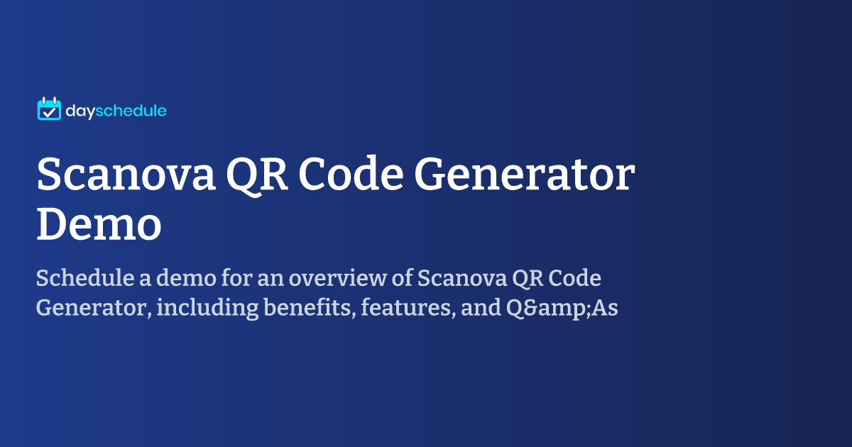 Scanova QR Code Generator Demo